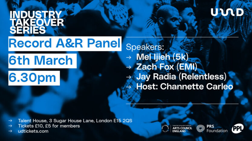 What's On... Record A&R Panel, March 6th @ Talent House - UD Music